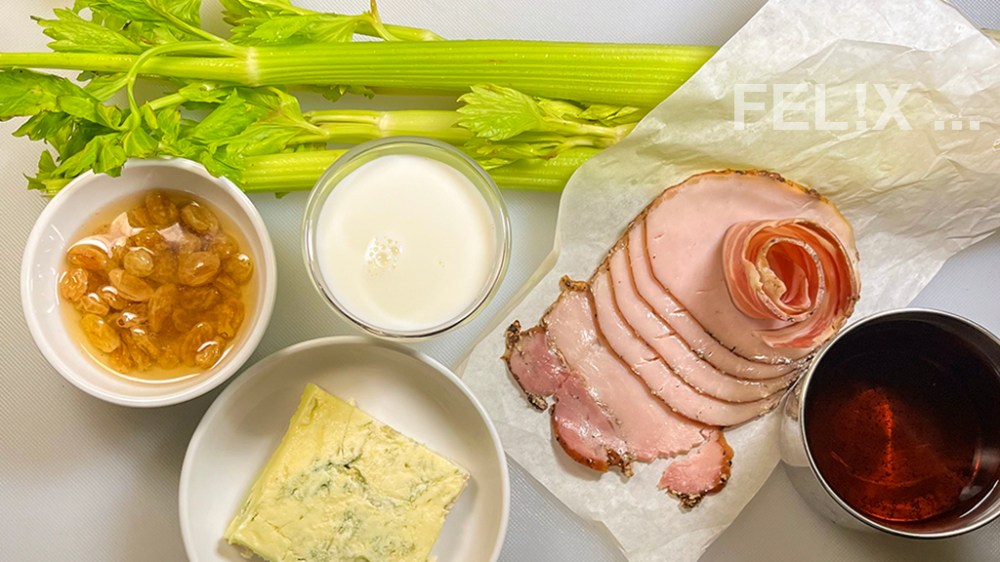 GRATIN MIT STANGENSELLERIE UND GORGONZOLA – FEL!X KITCHEN